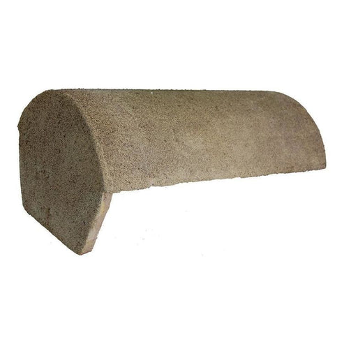 Redland Concrete Half Round Block End Ridge