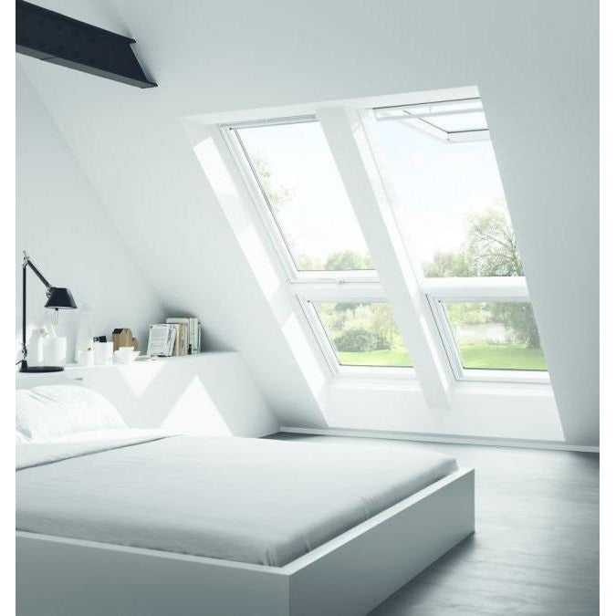 VELUX GIU PK34 0068 Triple Glazed White Polyurethane Fixed Element (94 ...