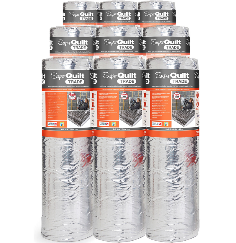 YBS SuperQuilt Multi-Layer Foil Insulation - 15m2 (1.5m x 10m ...