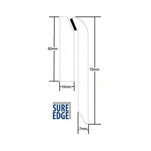 Sure Edge 2 Part Gutter Drip Trim - 2.5 mtr | Roofing Outlet